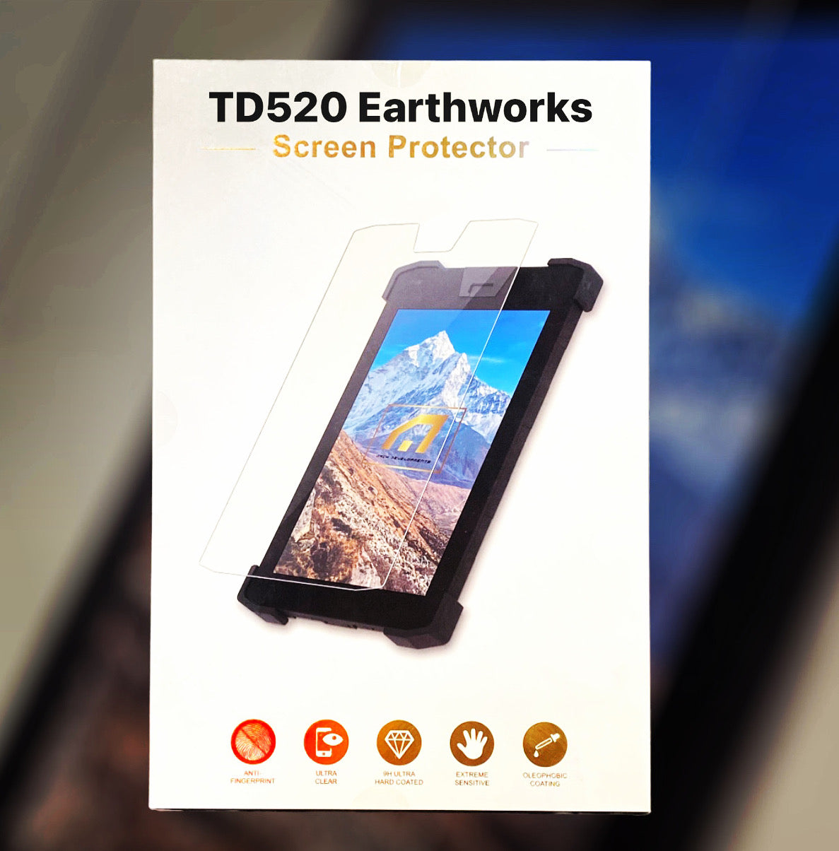 HD Ultra Clear, Glass Screen Protector for Trimble Earthworks TD520 Di ...